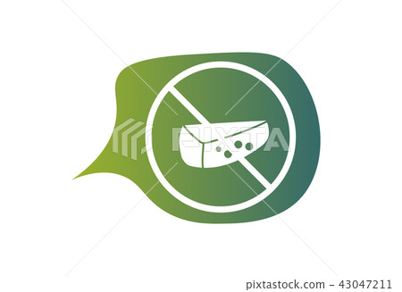 Dairy free vector symbol. No Dairy sign. - Stock Illustration [43047211 ...