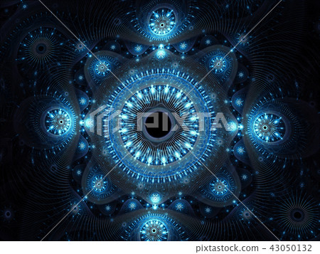 Abstract ornate esoteric background - digitally... - Stock Illustration ...