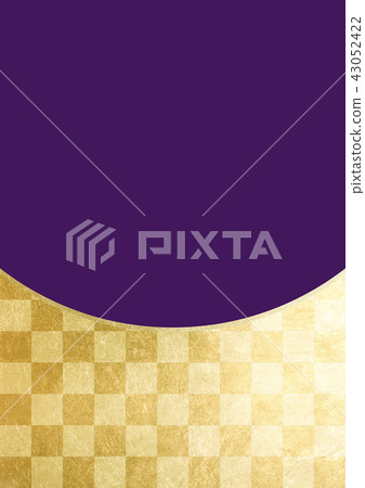 Matsumatsu Golden Purple (background material) - Stock Illustration ...