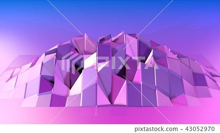 3d render of abstract geometric background with... - Stock Illustration ...