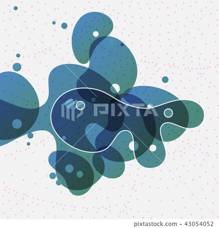 Abstract round shapes vector background - Stock Illustration [43054052 ...