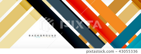 Color stripes and lines, geometric abstract...-插圖素材 [43055336] - PIXTA圖庫