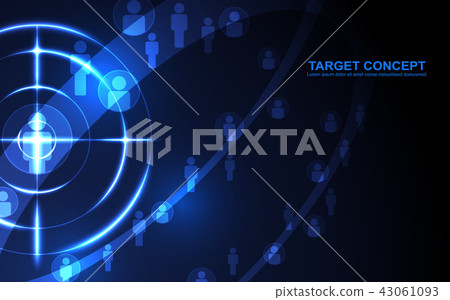 Abstract shooting target audience background - Stock Illustration ...