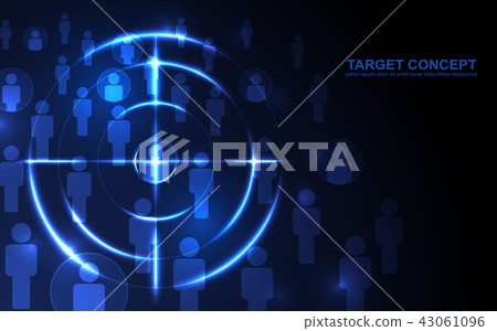 Abstract shooting target audience background - Stock Illustration ...