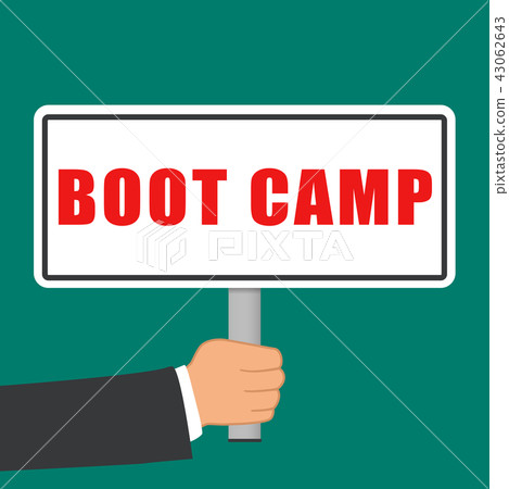 boot camp sign flat concept - Stock Illustration [43062643] - PIXTA