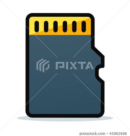 Vector memory card icon design-插圖素材 [43062686] - PIXTA圖庫