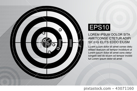 Abstract target shooting range target goal concept - Stock Illustration ...