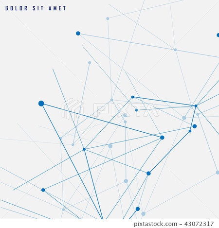 Connected abstract pattern with dots on... - Stock Illustration [43072317] - PIXTA