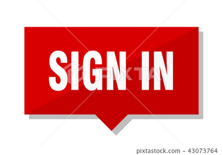 sign in red tag - Stock Illustration [43073764] - PIXTA