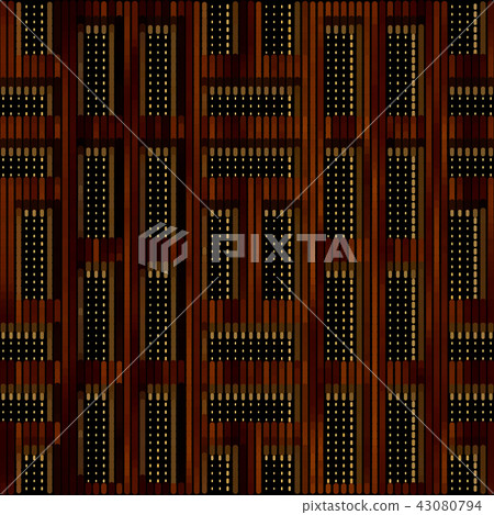 Abstract lines ornament. Halftone style. - Stock Illustration [43080794 ...