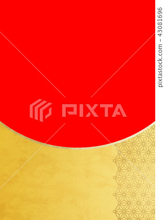 Hemp leaf round with gold red (background... - Stock Illustration ...