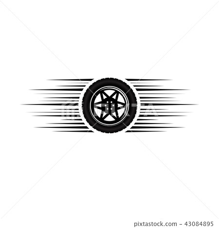 Car wheel moving logo - Stock Illustration [43084895] - PIXTA
