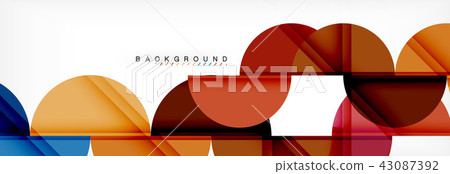 Semi circle abstract background, modern... - Stock Illustration ...