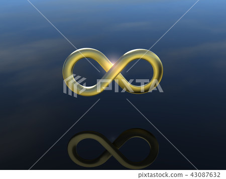 CG 3D illustration Stereoscopic design infinite... - Stock Illustration ...