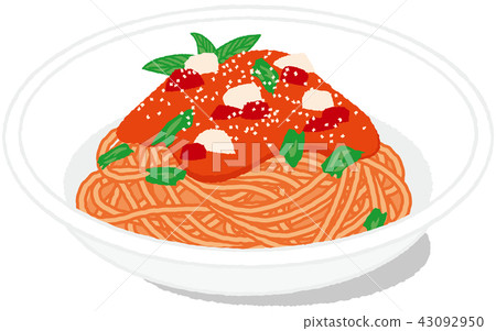 Tomato sauce pasta - Stock Illustration [43092950] - PIXTA