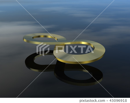 CG 3D illustration Stereoscopic design infinite... - Stock Illustration ...