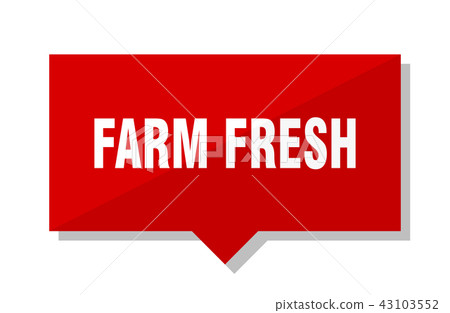 farm fresh red tag - Stock Illustration [43103552] - PIXTA
