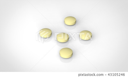 Yellow tablet - Stock Illustration [43105246] - PIXTA