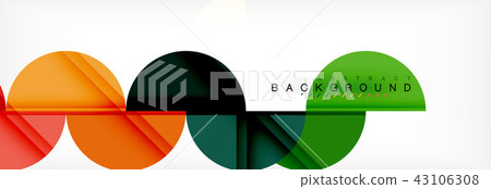 Semi circle abstract background, modern... - Stock Illustration ...
