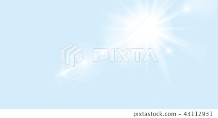 sunshine bright blue background - Stock Illustration [43112931] - PIXTA