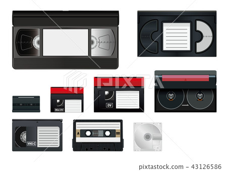 Various recording media - Stock Illustration [43126586] - PIXTA