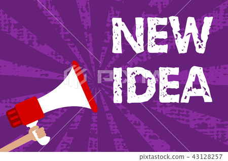 Text sign showing New Idea. Conceptual photo A - Stock Illustration ...