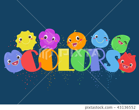 Rainbow Color Characters Illustration - Stock Illustration [43136552 ...