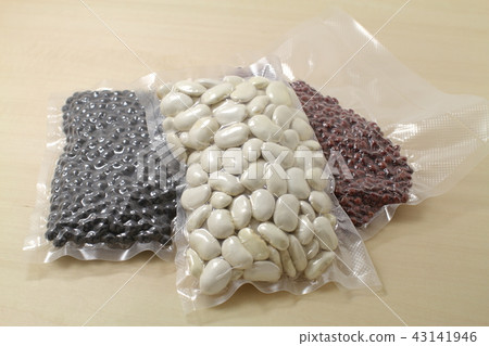 Beans, vacuum pack, dried beans, black beans,... - Stock Photo ...