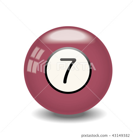 Billiard Ball (color ball) No. 1 | Engine color... - Stock Illustration ...