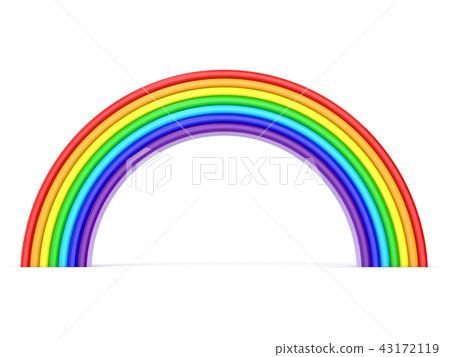 Rainbow. Side view. 3D - Stock Illustration [43172119] - PIXTA