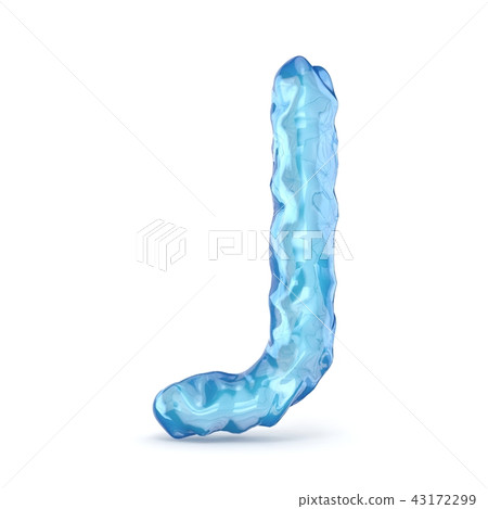 Ice font letter J 3D - Stock Illustration [43172299] - PIXTA