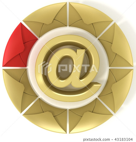 E-mail concept 3D - Stock Illustration [43183104] - PIXTA