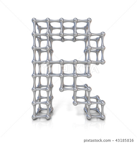 Metal lattice font letter R 3D - Stock Illustration [43185816] - PIXTA