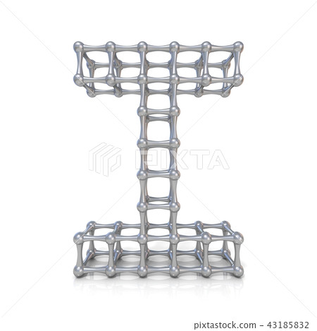 Metal lattice font letter I 3D - Stock Illustration [43185832] - PIXTA