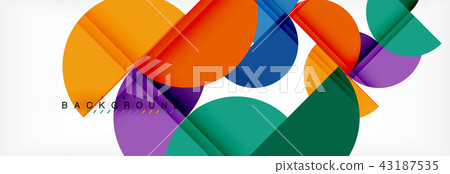 Semi circle abstract background, modern... - Stock Illustration ...