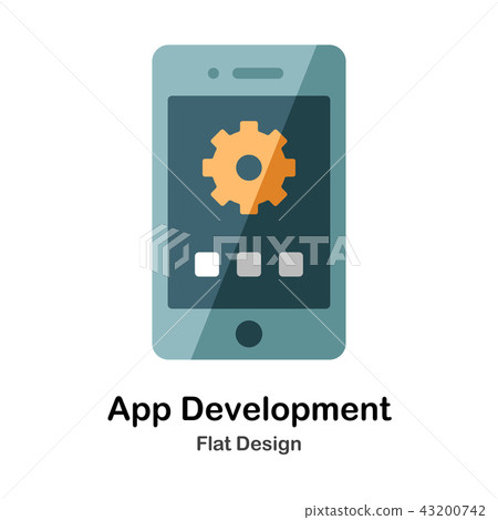App Development Flat Icon - Stock Illustration [43200742] - PIXTA