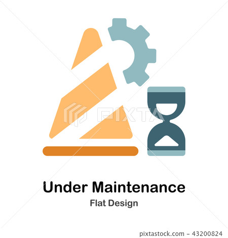 Under Maintenance Flat Icon - Stock Illustration [43200824] - PIXTA