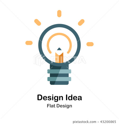 Design Idea Flat Icon - Stock Illustration [43200865] - PIXTA