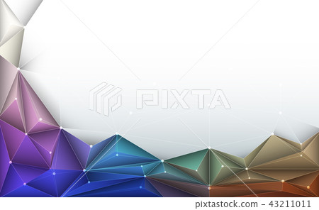 Vector 3D Illustration Geometric, Polygon - Stock Illustration ...