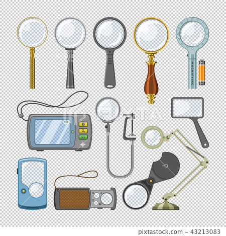 Magnifying glass vector magnification zoom and... - Stock Illustration ...