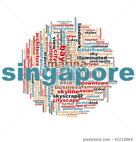 Singapore word cloud - Stock Illustration [43218864] - PIXTA