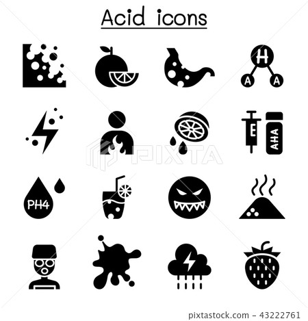 Acid icon set - Stock Illustration [43222761] - PIXTA