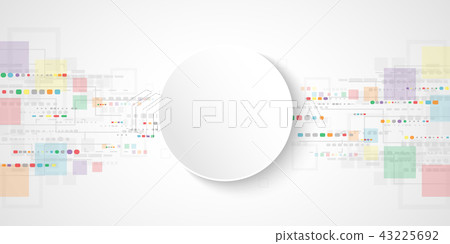 Abstract colorful squares technology background - Stock Illustration ...