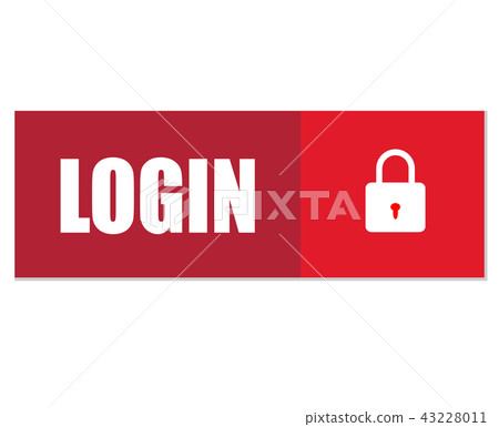 login button. login icon on white background. - Stock Illustration ...