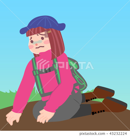 Girls getting altitude sickness - Stock Illustration [43232224] - PIXTA