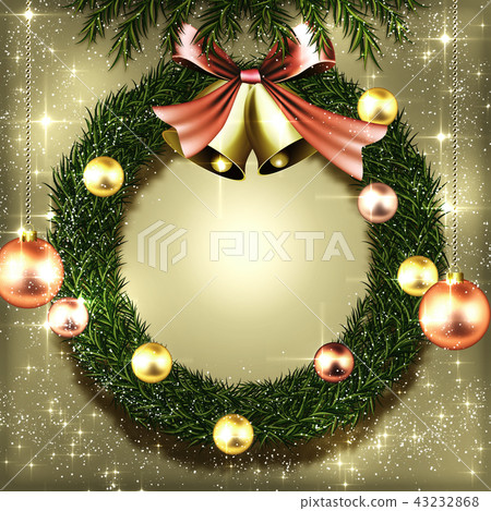 Christmas lease background - Stock Illustration [43232868] - PIXTA