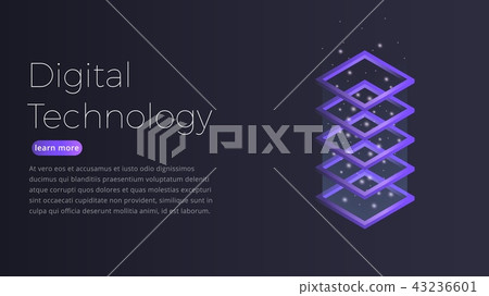 Digital technology isometric concept.... - Stock Illustration [43236601 ...