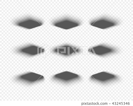 Diamond shaped shadows in set - Stock Illustration [43245346] - PIXTA