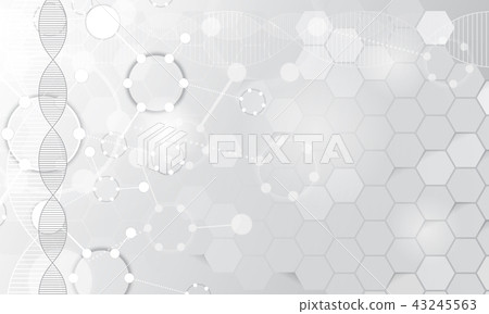 Gray scientific background - Stock Illustration [43245563] - PIXTA