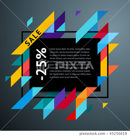 Vector modern bright frame for text. - Stock Illustration [43250819 ...